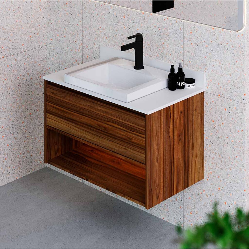 MESÓN + LAVAMANOS OSLO + MUEBLE THALOS 79X48cm | Firplak